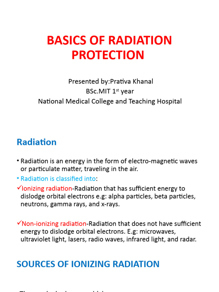 Basics Of Radiation Protection P Download Free Pdf Radiation