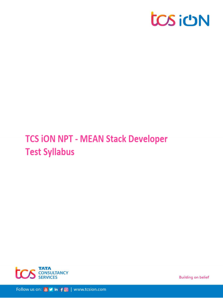 Mean Stack Developer | PDF | World Wide Web | Internet & Web