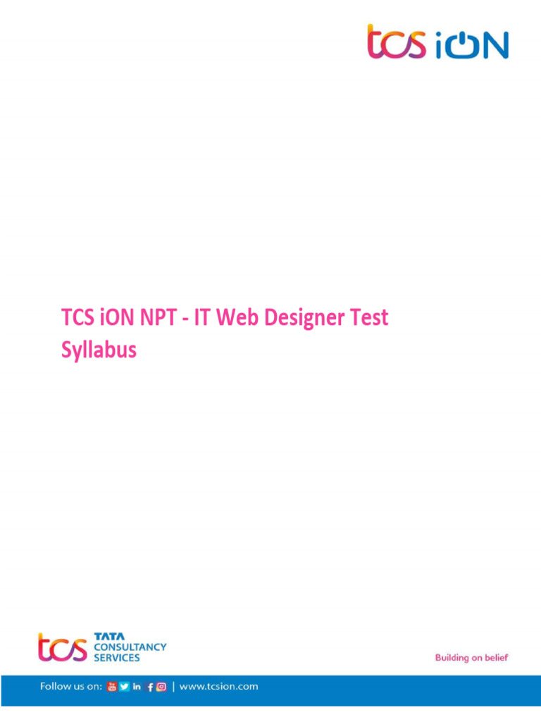 IT Web Designer | PDF | Html5 | Html