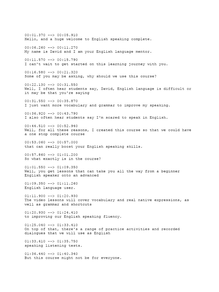 1 - A HUGE Welcome English | PDF | English Language | Human Communication