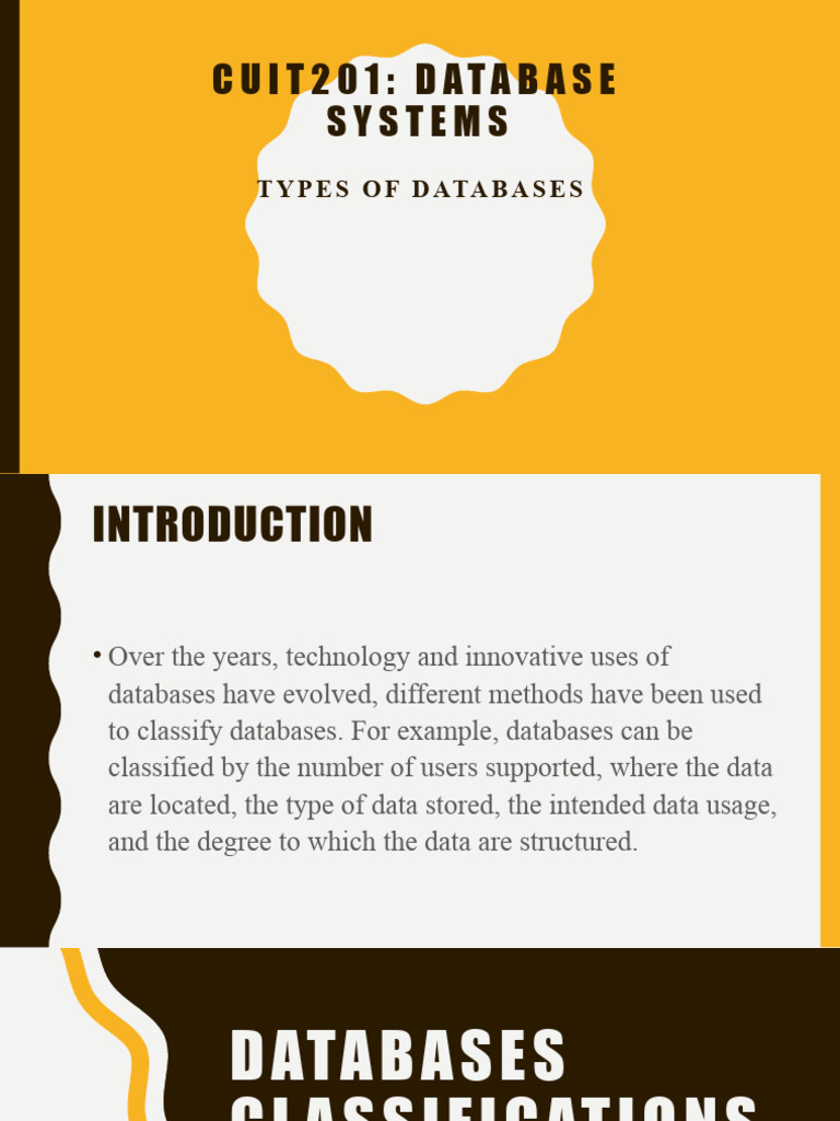 Lecture 2- Types of Databases | Download Free PDF | Data Warehouse | Databases