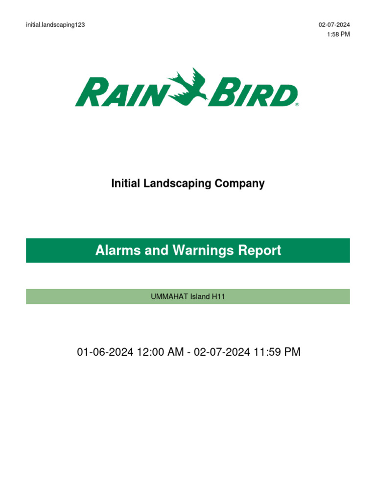 Alarms and Warnings | PDF