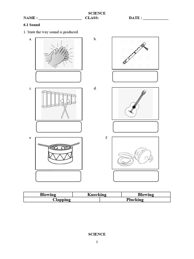 Sound Science Year 4 | PDF