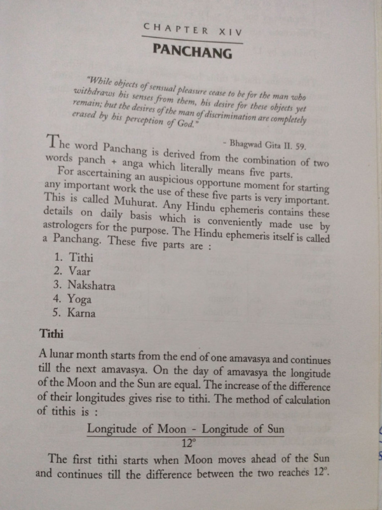 Tithi Vaar Nak | PDF