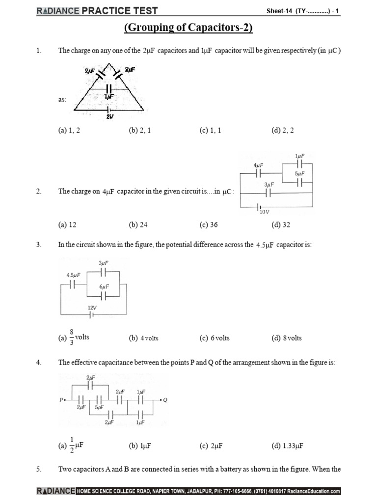 3 Capacitor | PDF | Capacitor | Voltage