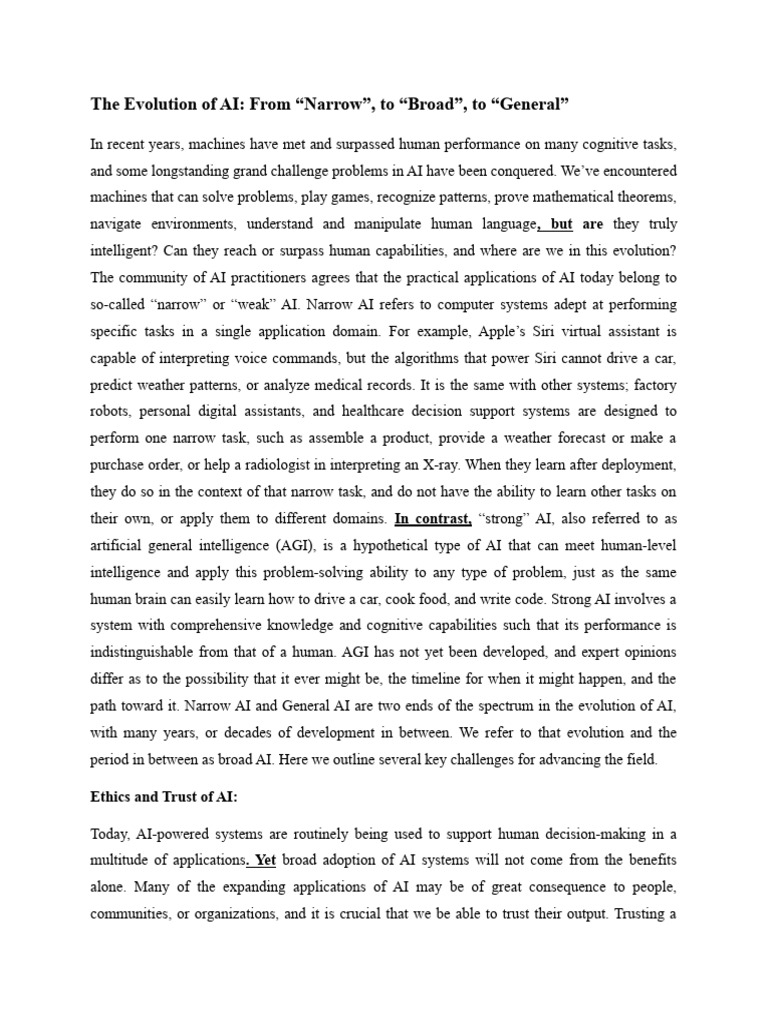 The Evolution of AI | PDF | Artificial Intelligence | Intelligence (AI ...