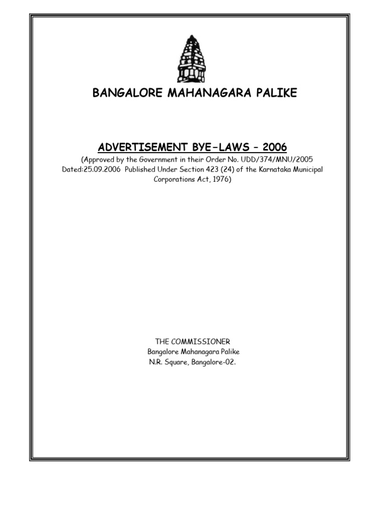 Pages from Bye-Law | PDF | Billboard | Advertising
