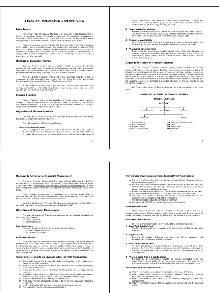 01 Financial Management (4 Files Merged) | PDF | Capital Structure ...