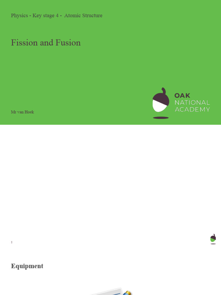 Fission and Fusion - Presentation | PDF | Nuclear Fission | Nuclear ...