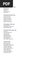 Pizza Inn Menu and Prices 2025 | PDF | Pizza | Beef