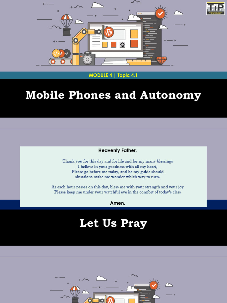 Topic 4.1 Mobile Phones and Autonomy | PDF | Mobile Phones | Mobile ...