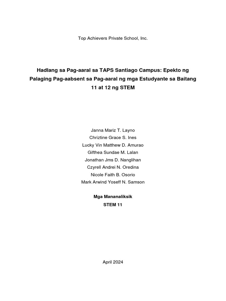 Pananaliksik (Kabanata 3) ng Ika-unang Pangkat | PDF