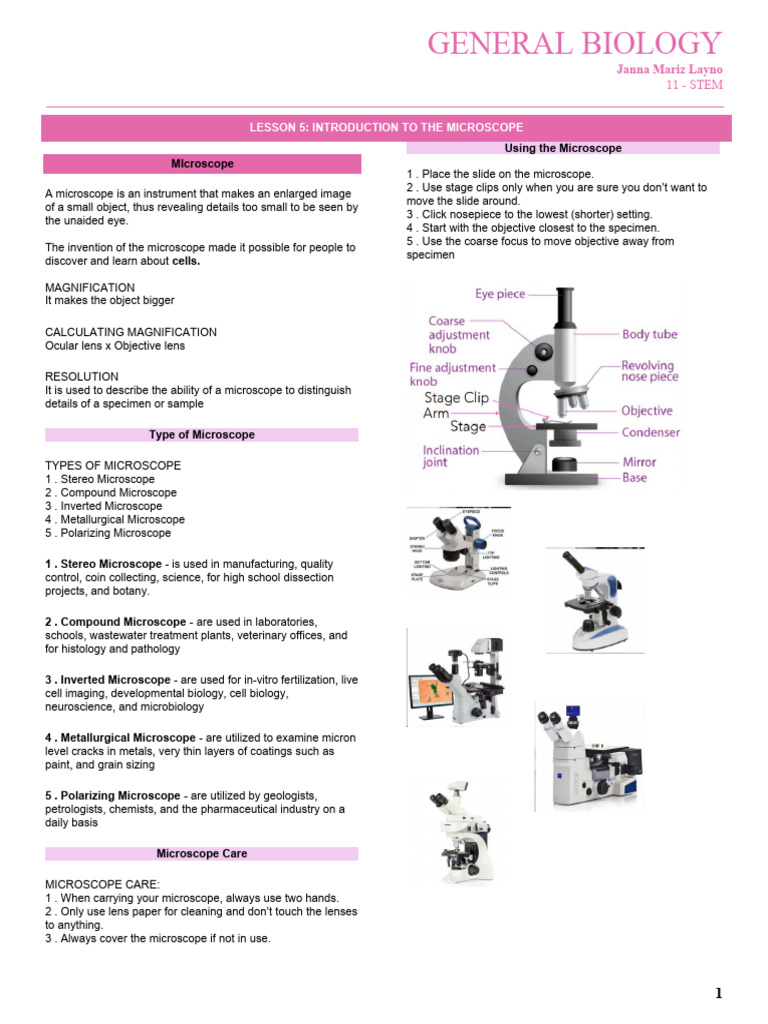Microscope | PDF | Microscope | Equipment