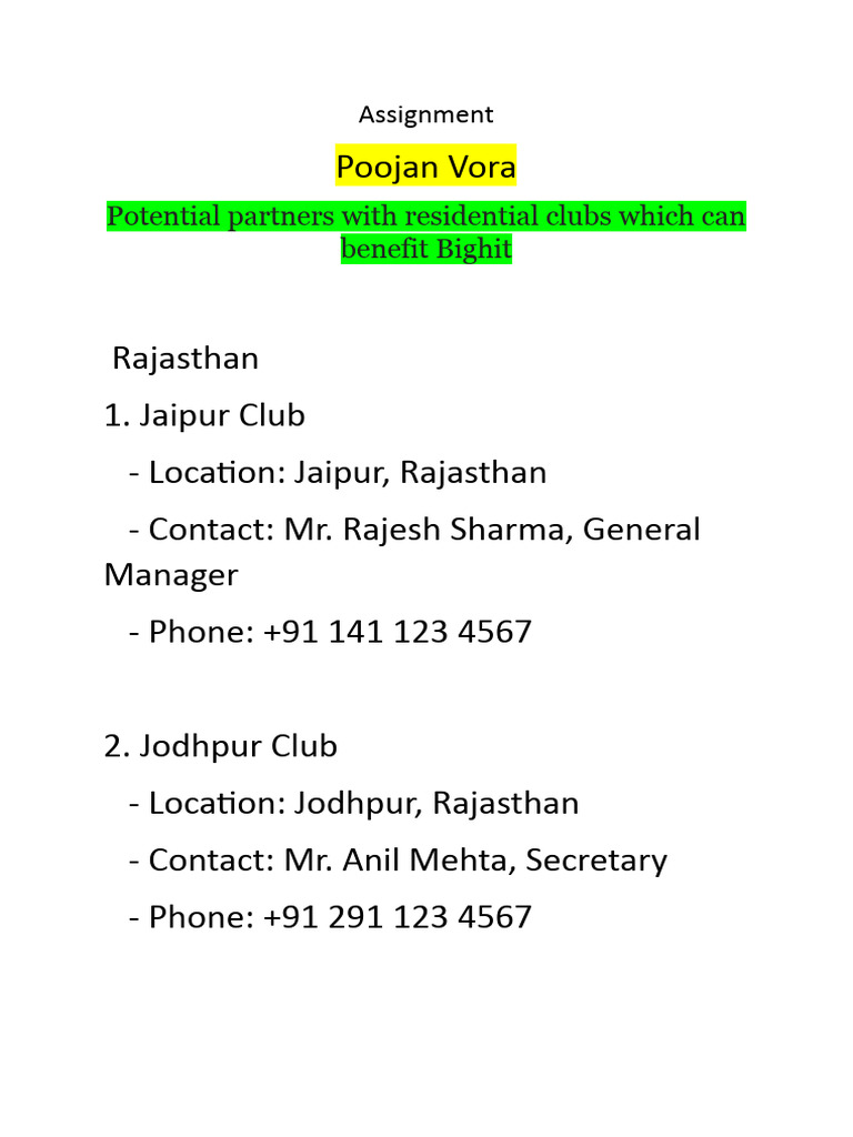 Poojan's Assignment (BD Intern) | PDF | Bangalore | Economy Of India