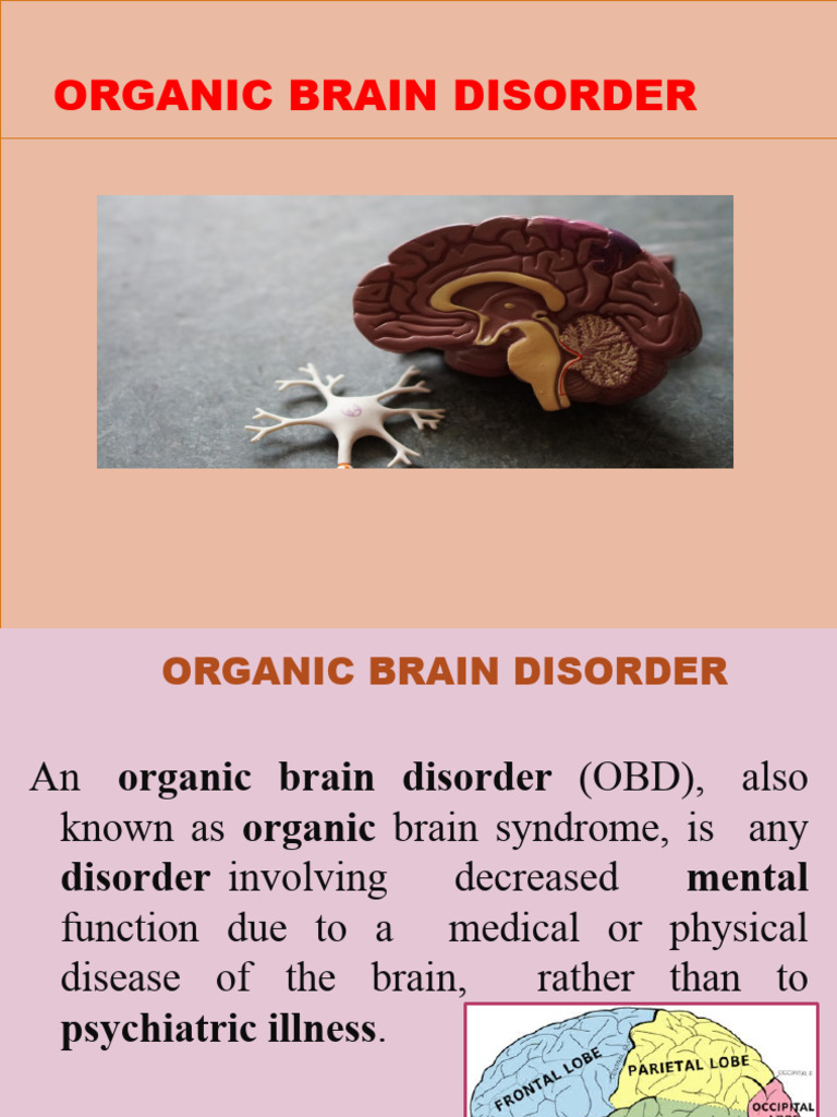 Understanding Organic Brain Disorders | PDF | Dementia | Amnesia