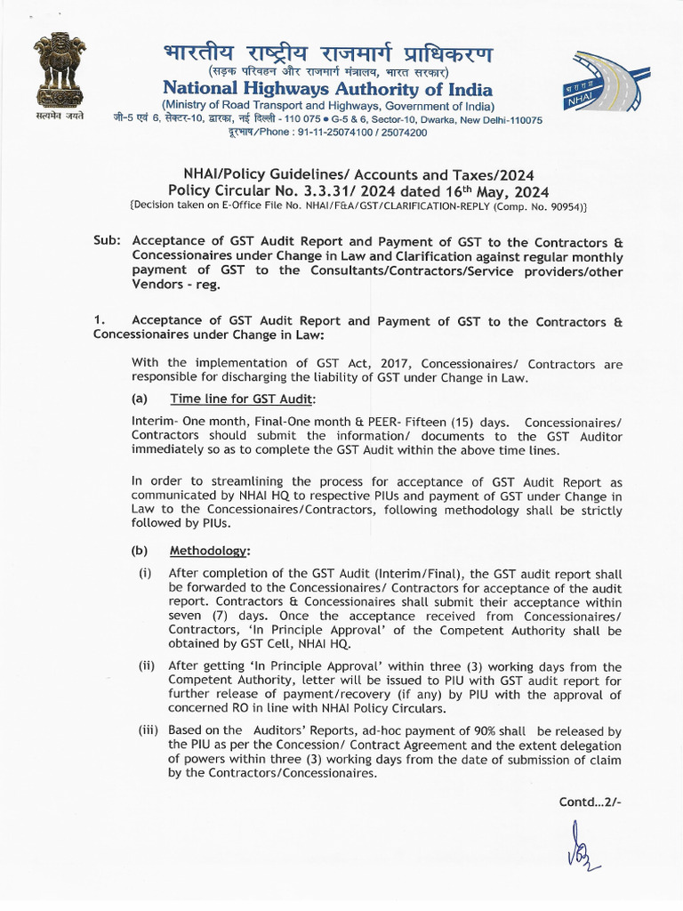 Policy Circular No 3331 - 240516 - 194016 | PDF