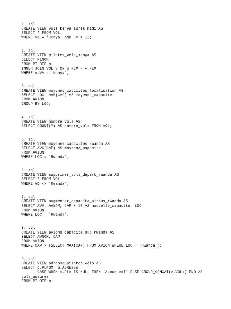 TP | PDF | Databases | Sql