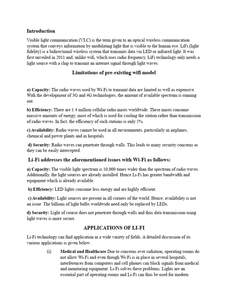 Lifi | PDF | Radio | Wi Fi