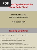 Introduction To Human Physiology | PDF | Human Body | Homeostasis