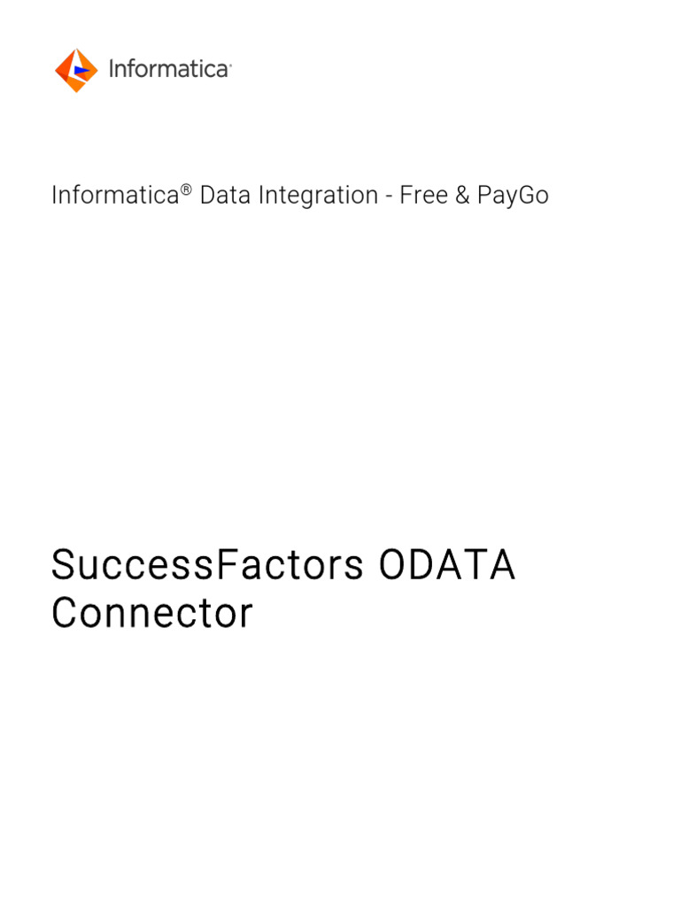 SuccessFactors (ODATA) Connector en | PDF | Transport Layer Security ...