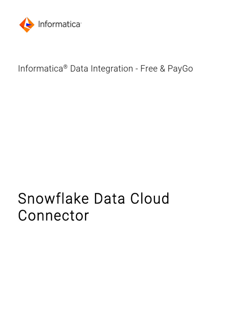 SnowflakeDataCloudConnector en | PDF | Cloud Computing | Proxy Server