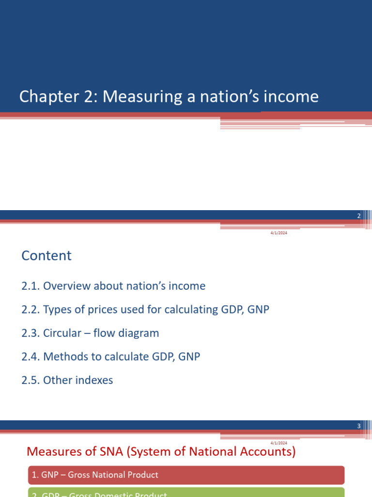 Measuring National Income and GDP | PDF | Gross Domestic Product ...