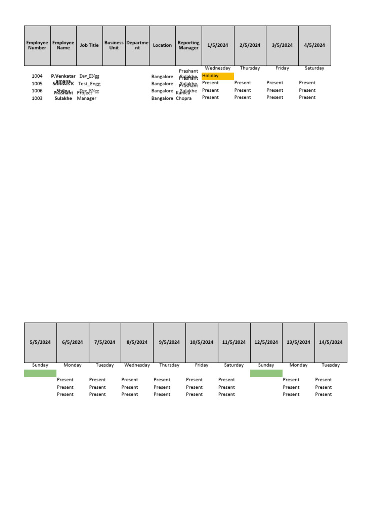 Attendance Status Report - MINDBOX | PDF