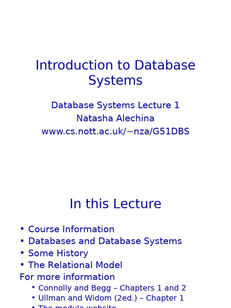 Dbs 1 | PDF | Databases | Relational Database
