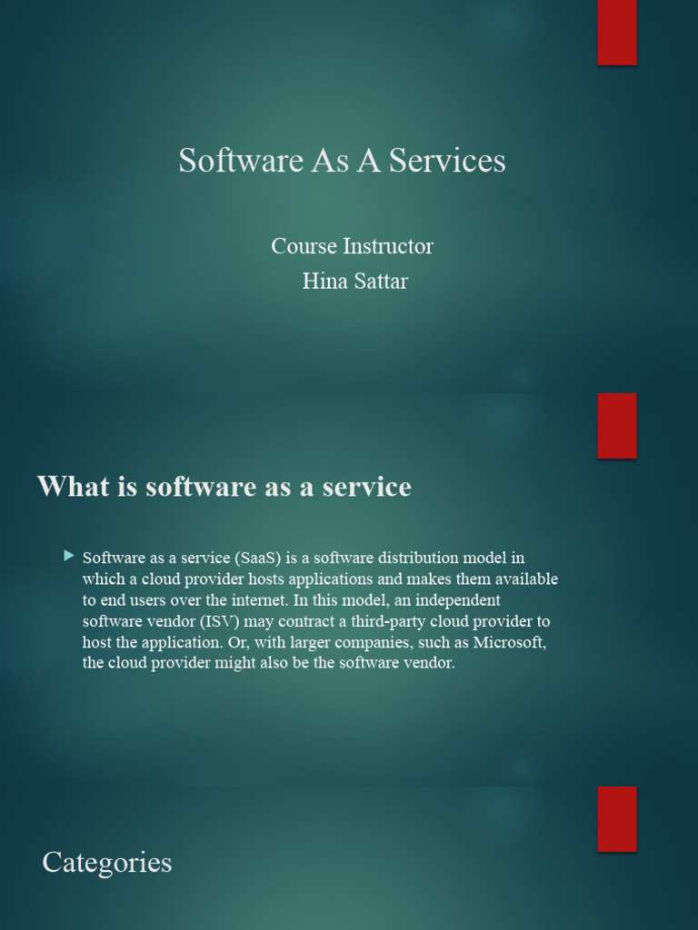 SAAS | PDF | Software As A Service | Cloud Computing