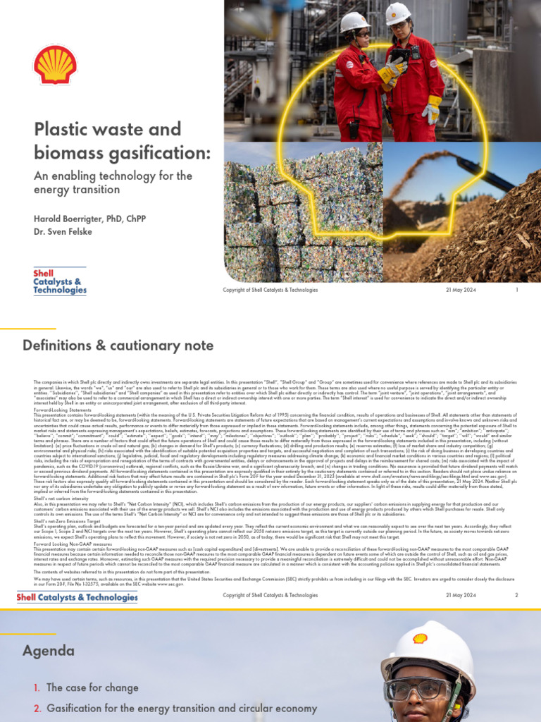 Plastic Waste & Biomass Gasification Webinar | PDF | Gasification