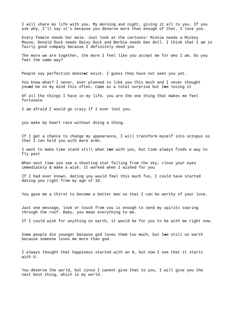 Heartfelt Love Letters and Poems | PDF