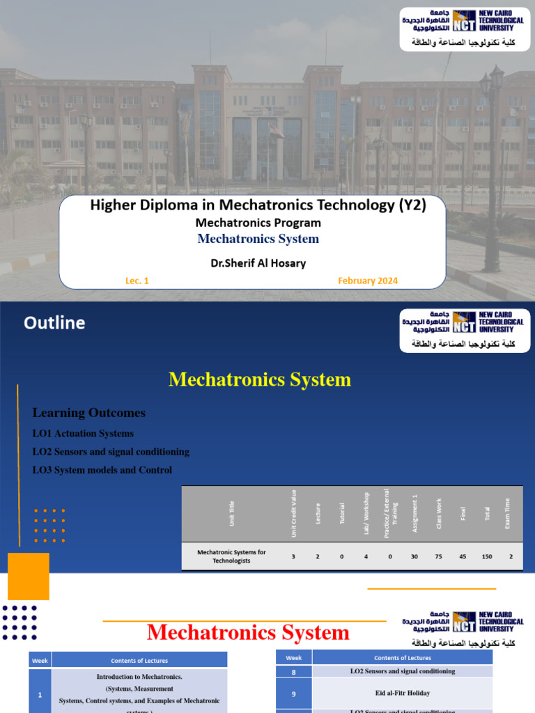 Lec 1 | PDF | Actuator | Electrical Engineering