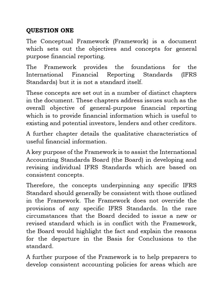 Financial Reporting Framework Overview | PDF | International Financial ...