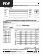KET Answer Sheet | PDF