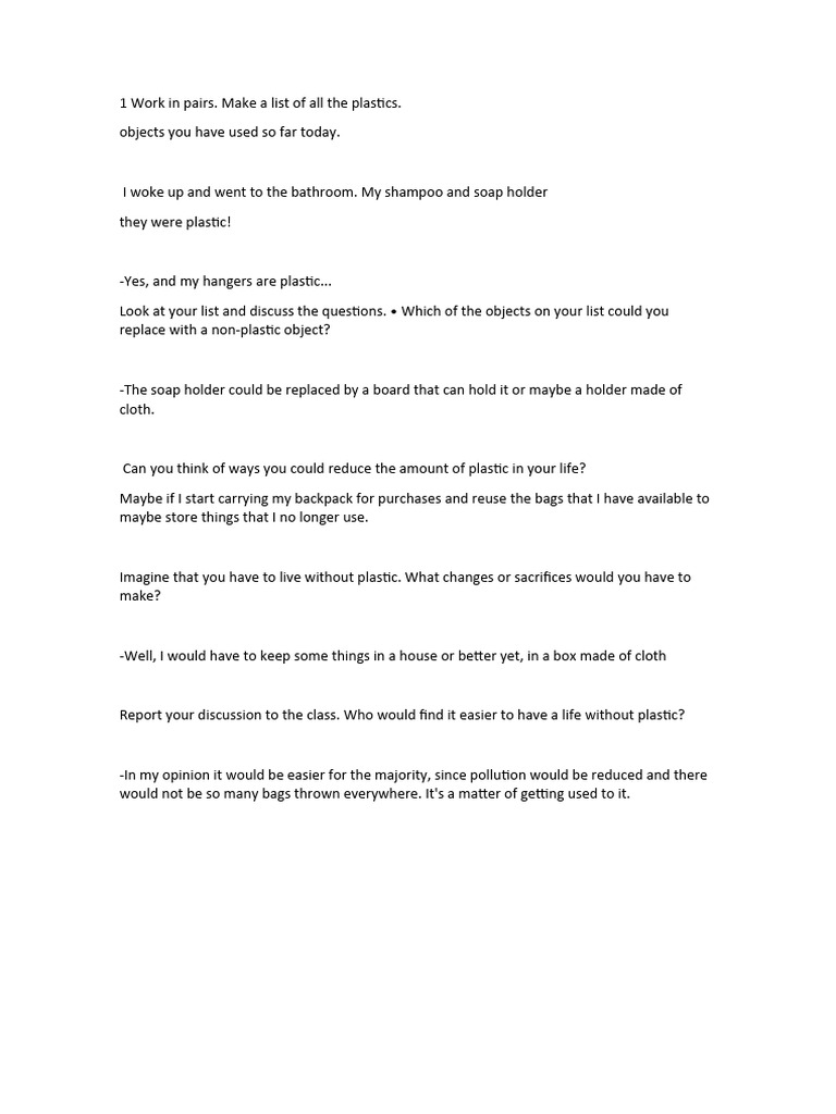 1 Work in Pairs SPEAKING | PDF | Self-Improvement