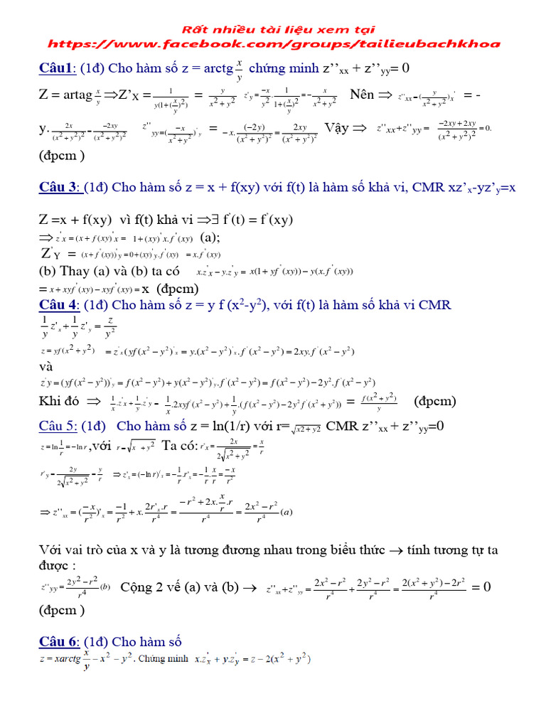 Các Dạng Bài Tập GT2 | PDF