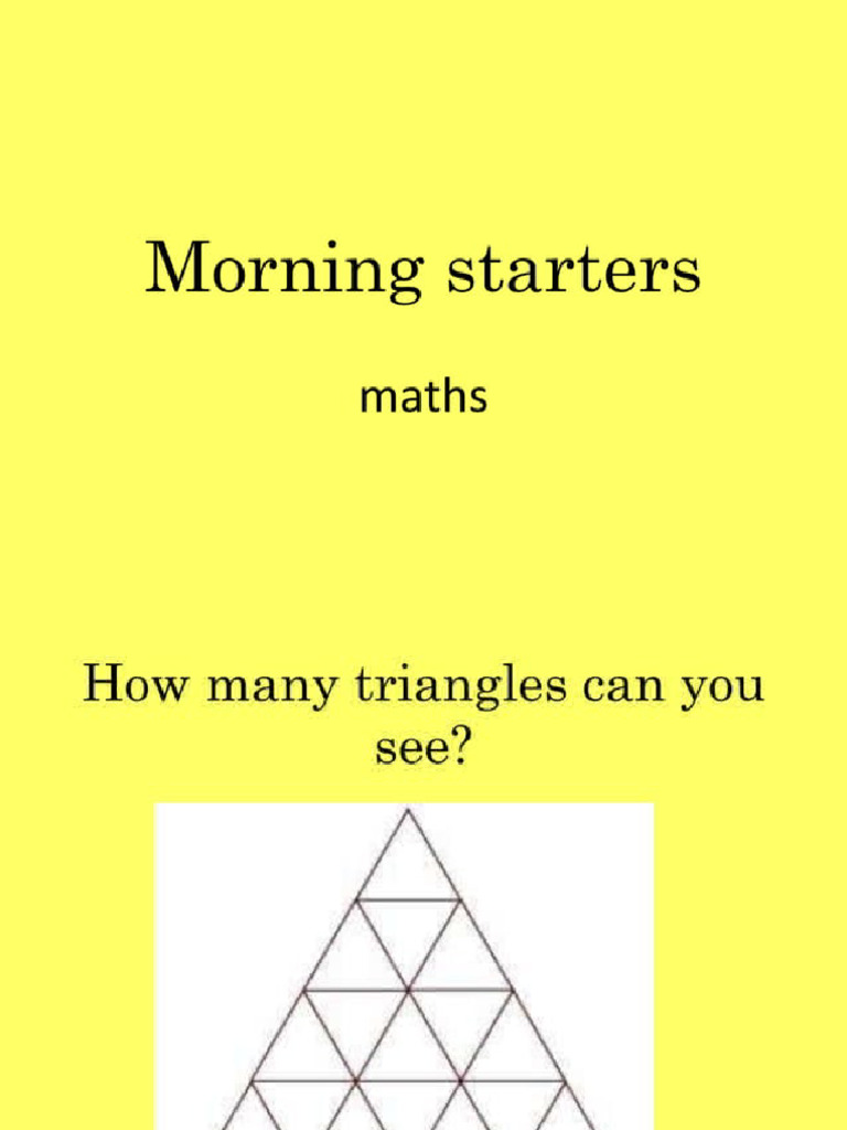 Math Morning Starters Year 1 and 2 63422951 63422951 | PDF