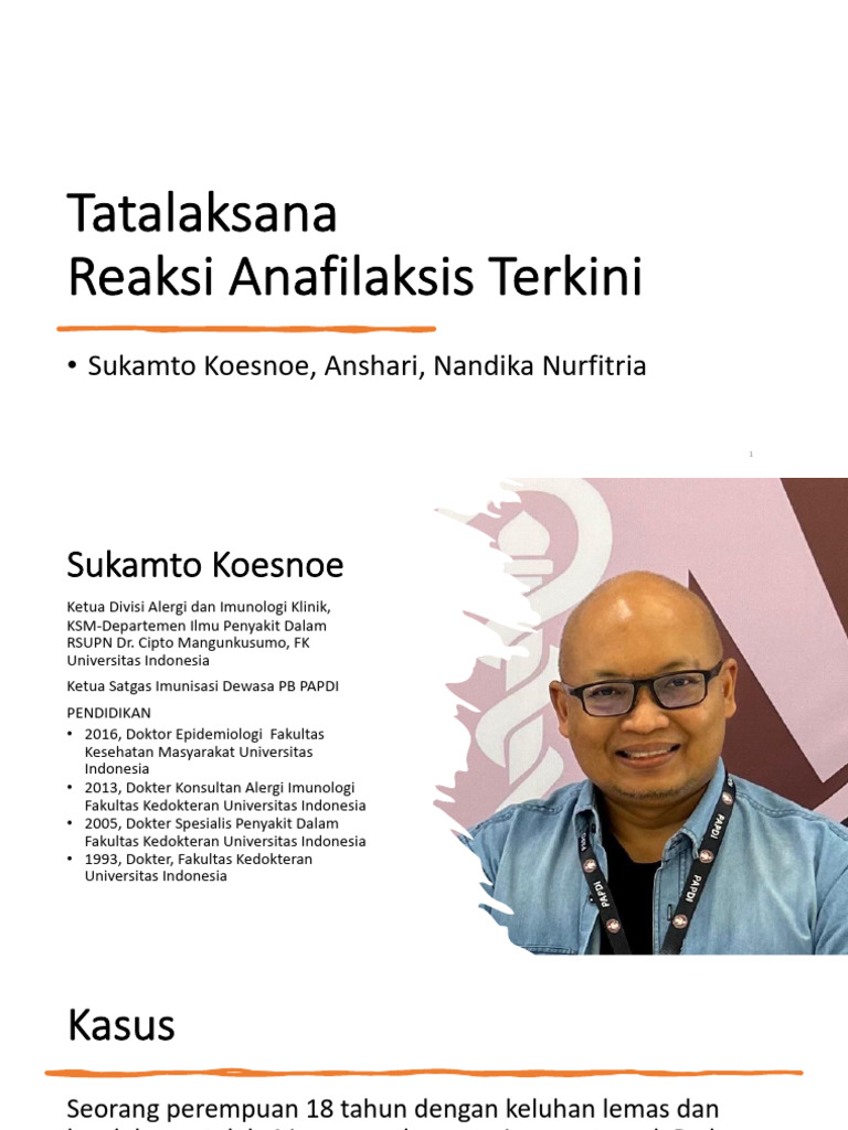 Tatalaksana Anafilaksis: Panduan Terbaru | PDF | Sains & Matematika