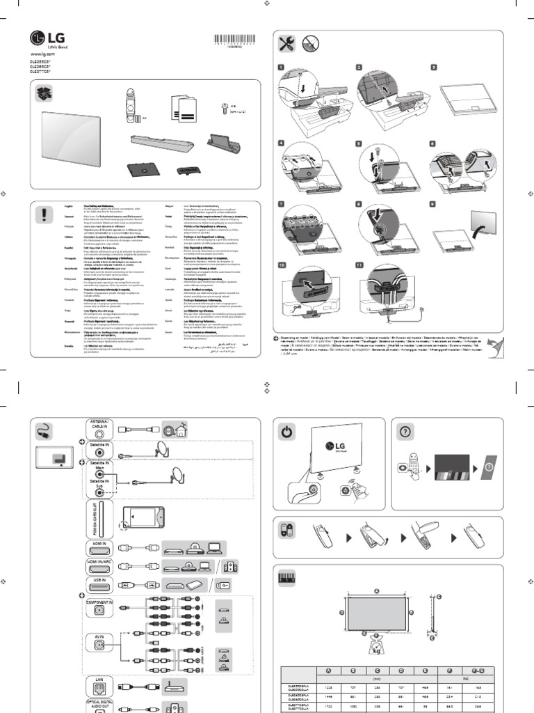 LG Oled TV | PDF | Television | Ac Power Plugs And Sockets