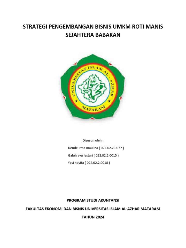 Strategi Pengembangan Bisnis Umkm | PDF | Kesehatan Holistik