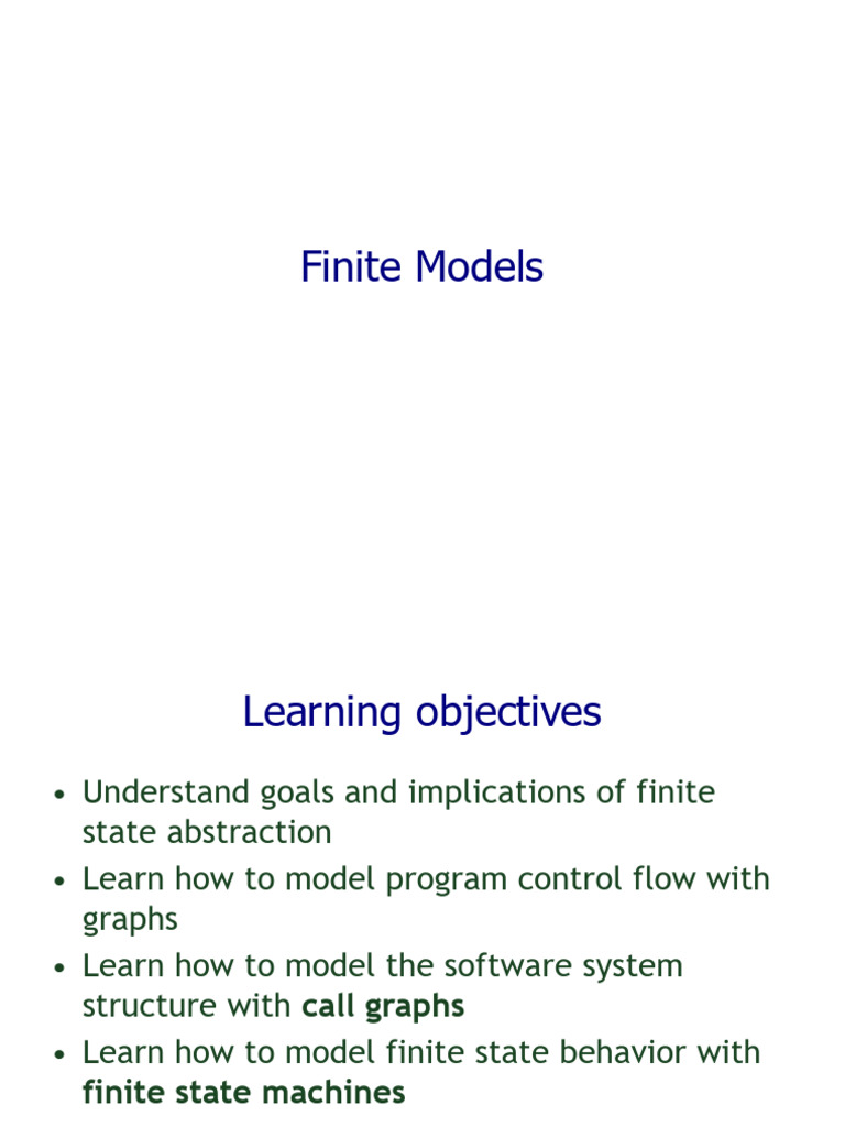 4.finite Models | PDF | Conceptual Model | Theoretical Computer Science