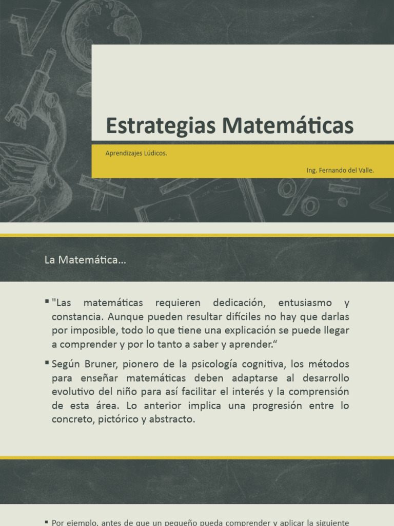 Estrategias Lúdicas en Matemáticas | PDF | Aprendizaje | Matemáticas
