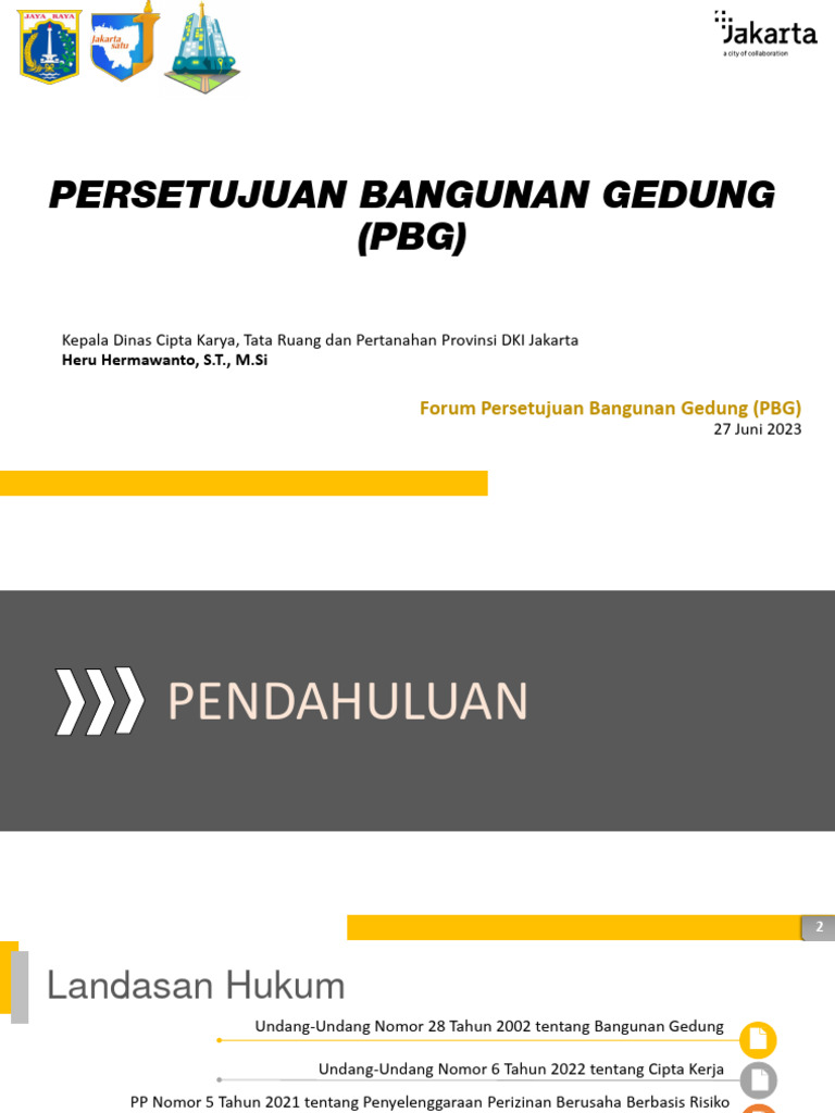 Regulasi PBG DKI JAKARTA REI 27 Juni 2023 | PDF | Komputer | Teknologi & Rekayasa