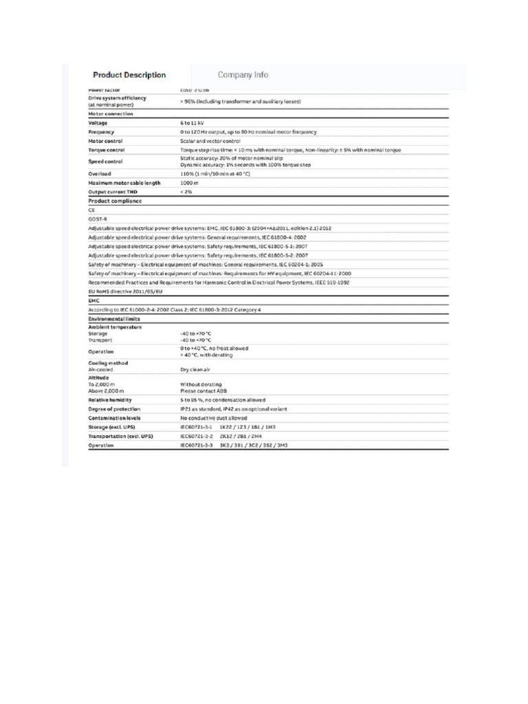 Abb 450kw 11kv | PDF