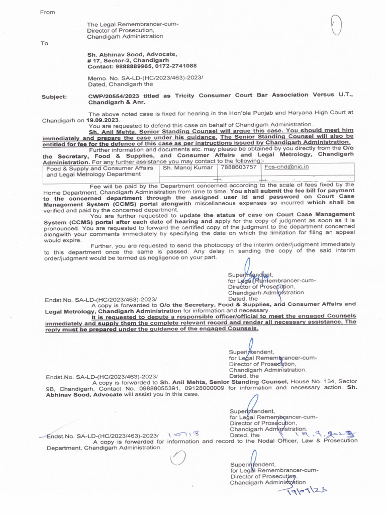 Counsel Appointment Letter | PDF