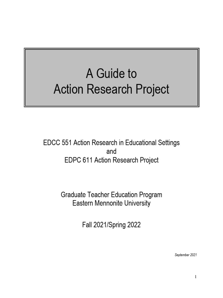 Action Research Guide | PDF | Apa Style | Institutional Review Board