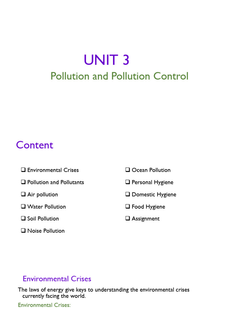 Pollution Types and Control Measures | PDF | Sewage Treatment | Waste