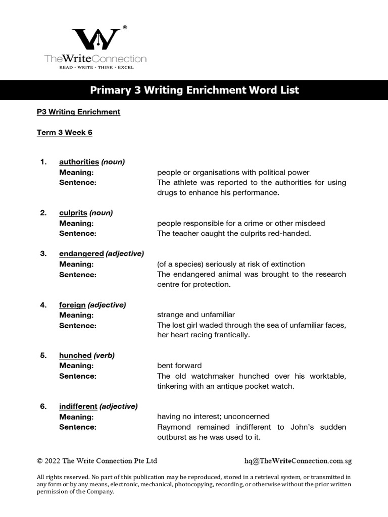 Week 6 Words List p3 | PDF | Grammar | Linguistic Typology