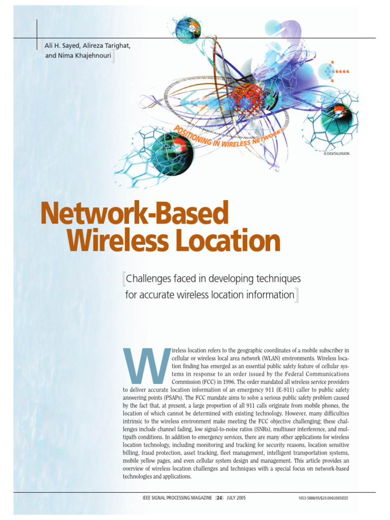 Network Based Wireless Location | PDF | Location Based Service | Mobile Phones