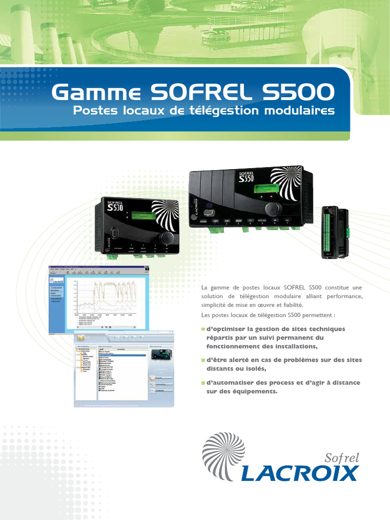 Postes de télégestion SOFREL S500 | PDF | GSM | la communication
